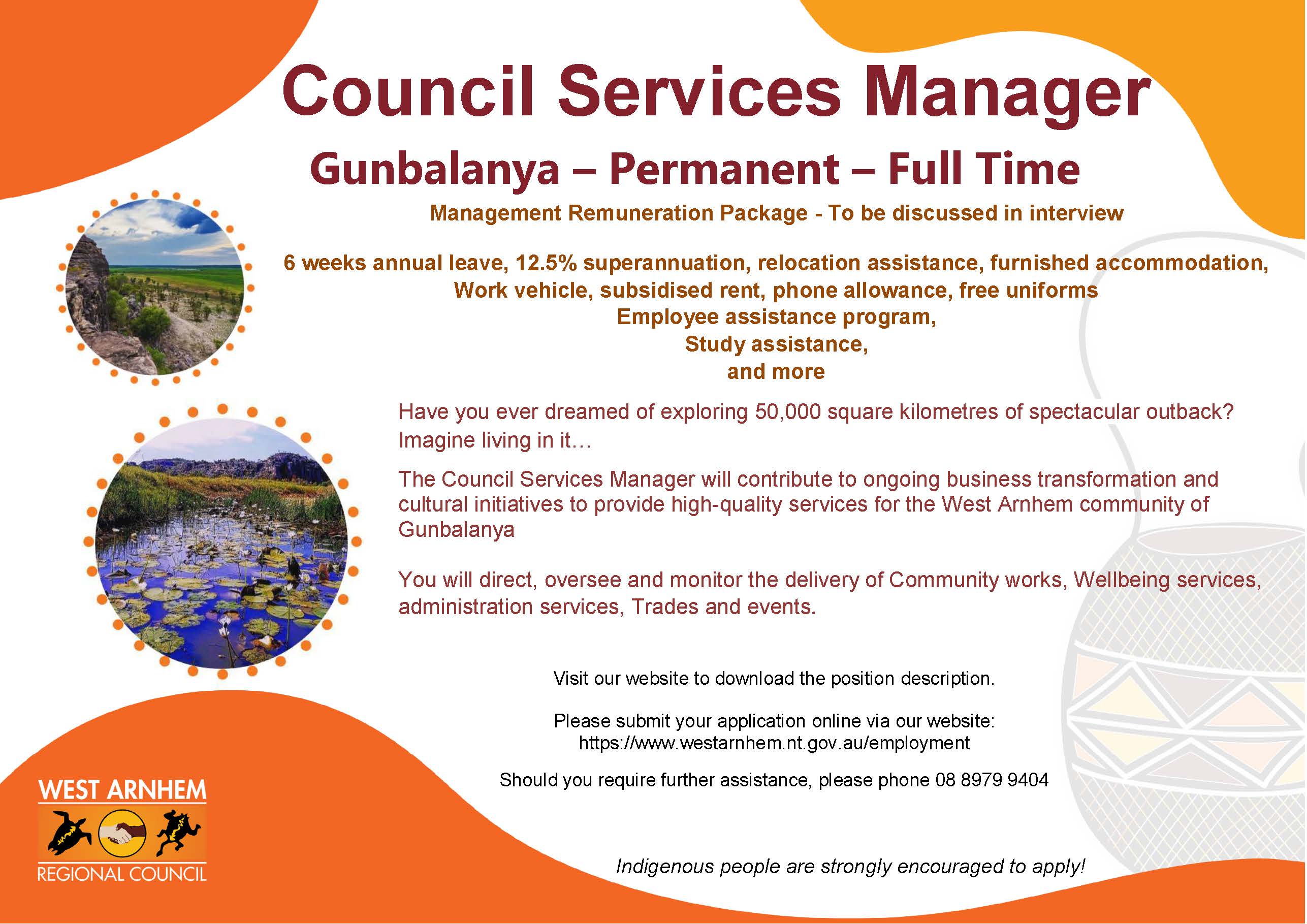 Council Services Manager Job in Northern Territory (NT), Administration / Customer Service ...
